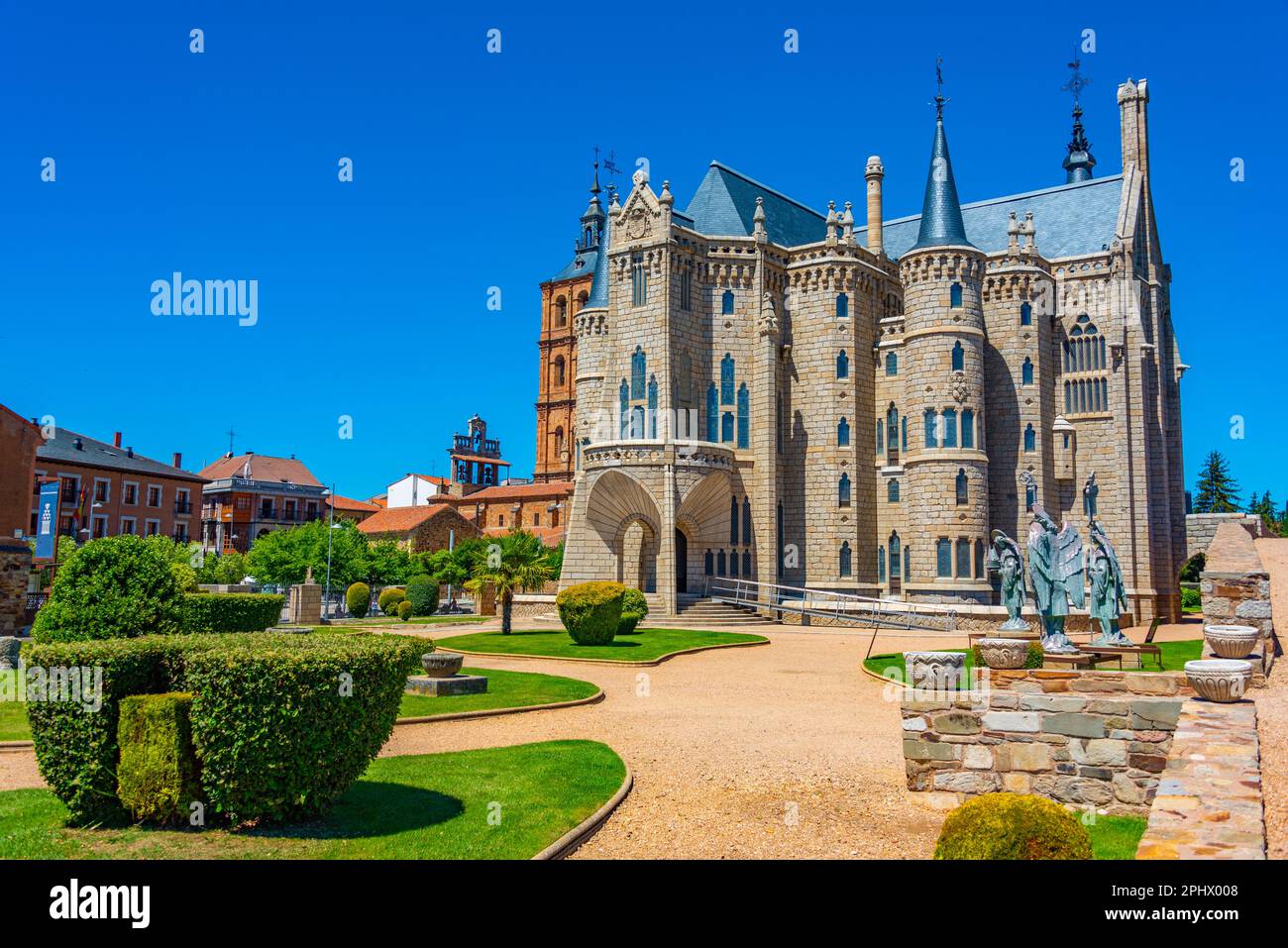 Palace of Gaudi in Spanish town Astorga Stock Photo - Alamy