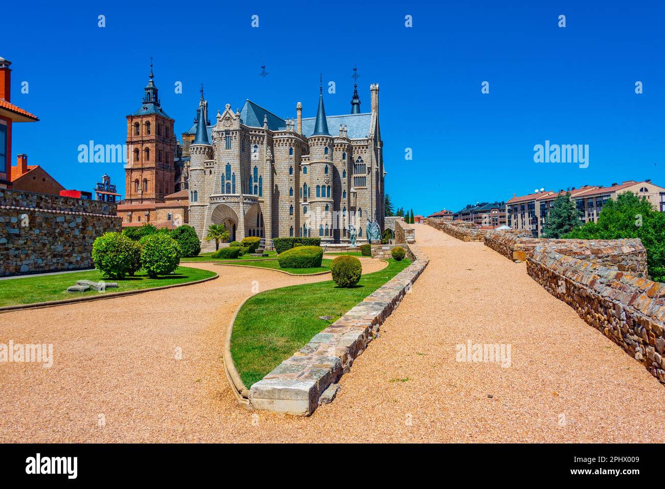 Palace of Gaudi in Spanish town Astorga Stock Photo - Alamy
