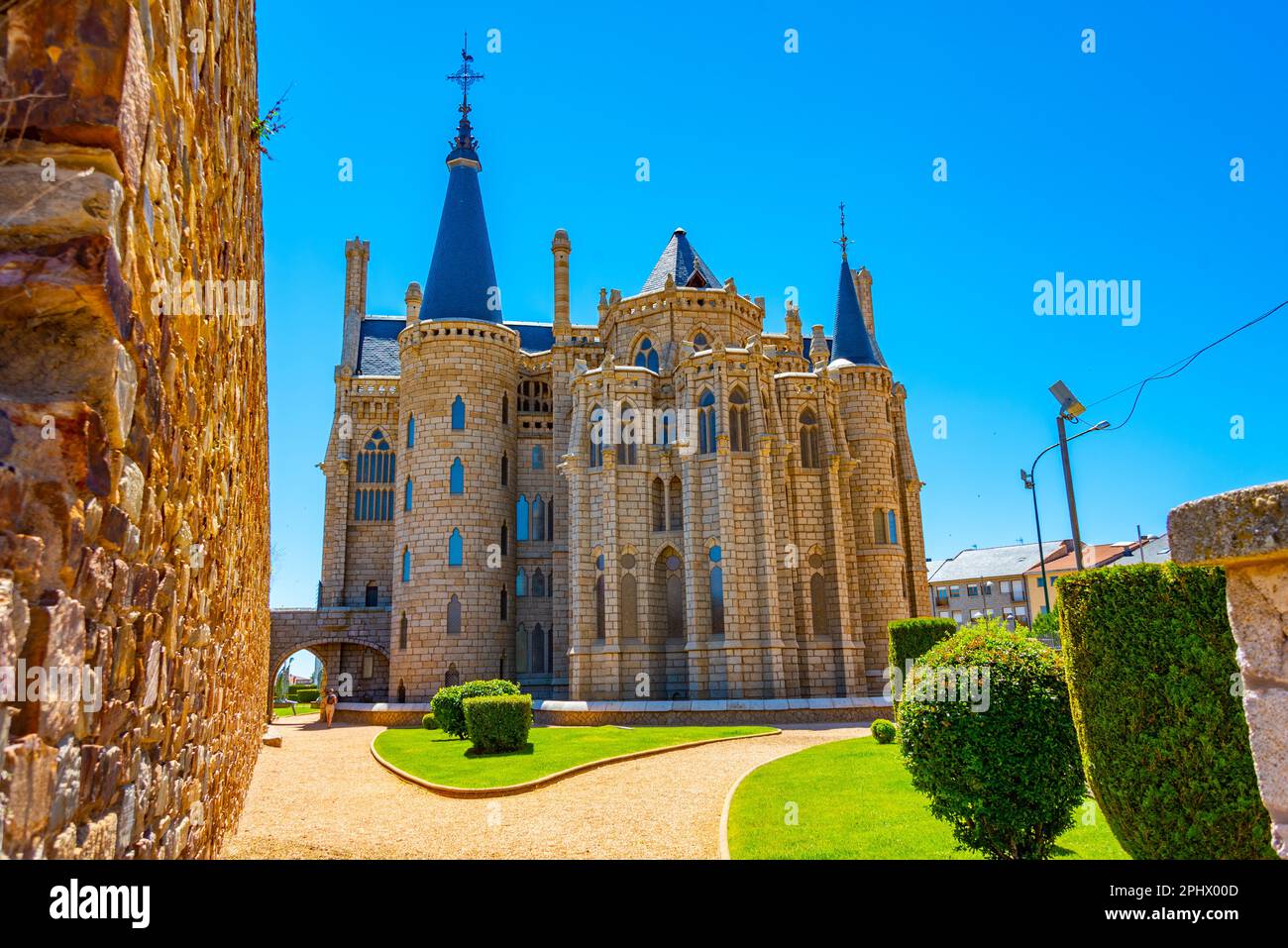 Palace of Gaudi in Spanish town Astorga Stock Photo - Alamy