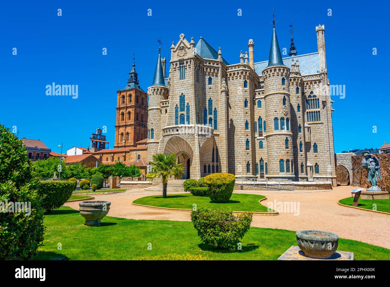 Palace of Gaudi in Spanish town Astorga Stock Photo - Alamy