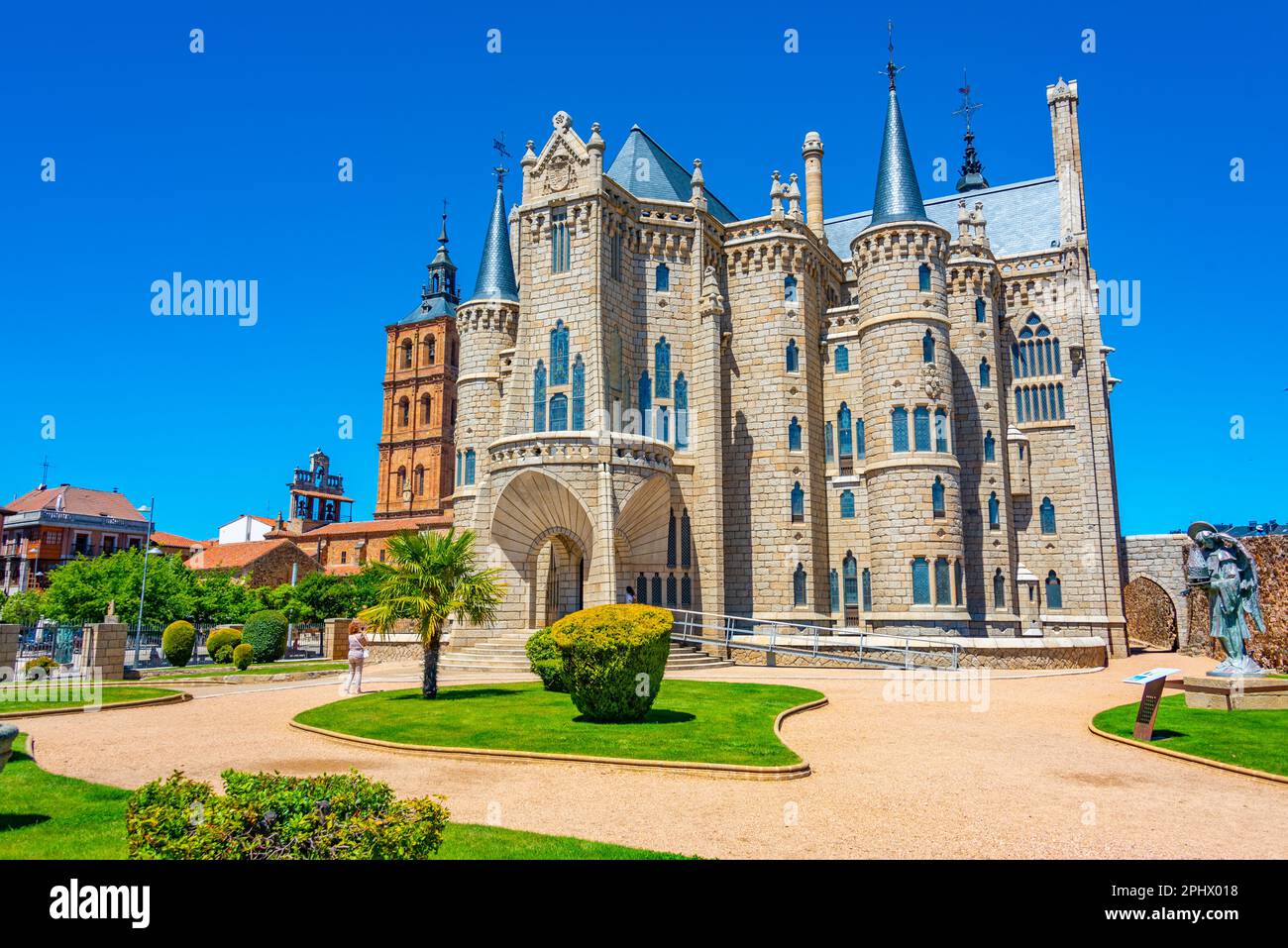 Palace of Gaudi in Spanish town Astorga Stock Photo - Alamy