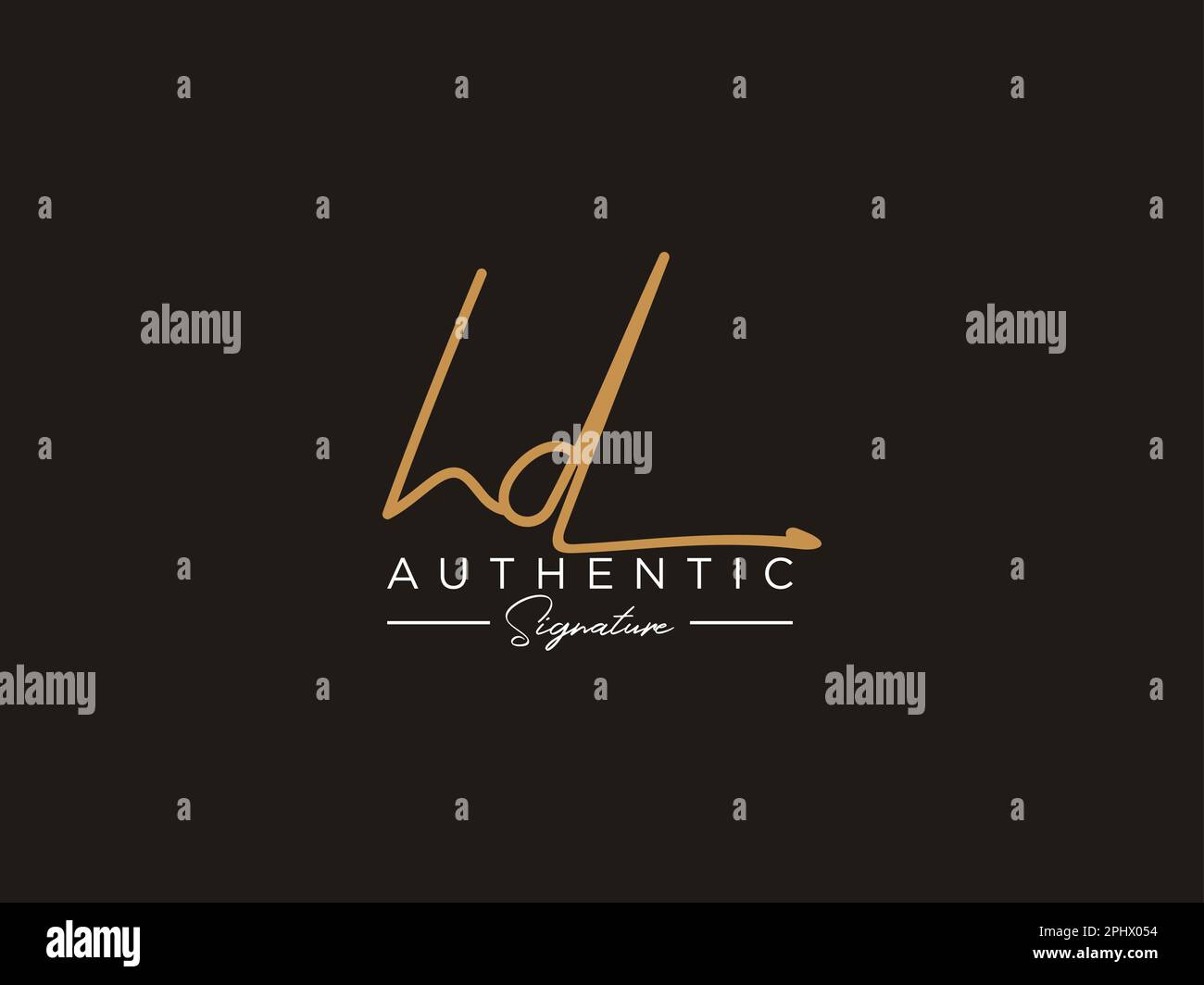 Letter HD Signature Logo Template Vector Stock Vector Image & Art - Alamy