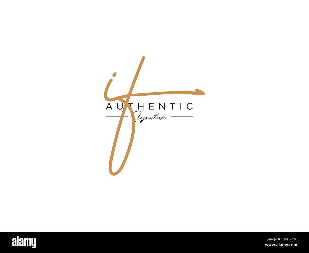 Letter IF Signature Logo Template Vector Stock Vector Image & Art - Alamy
