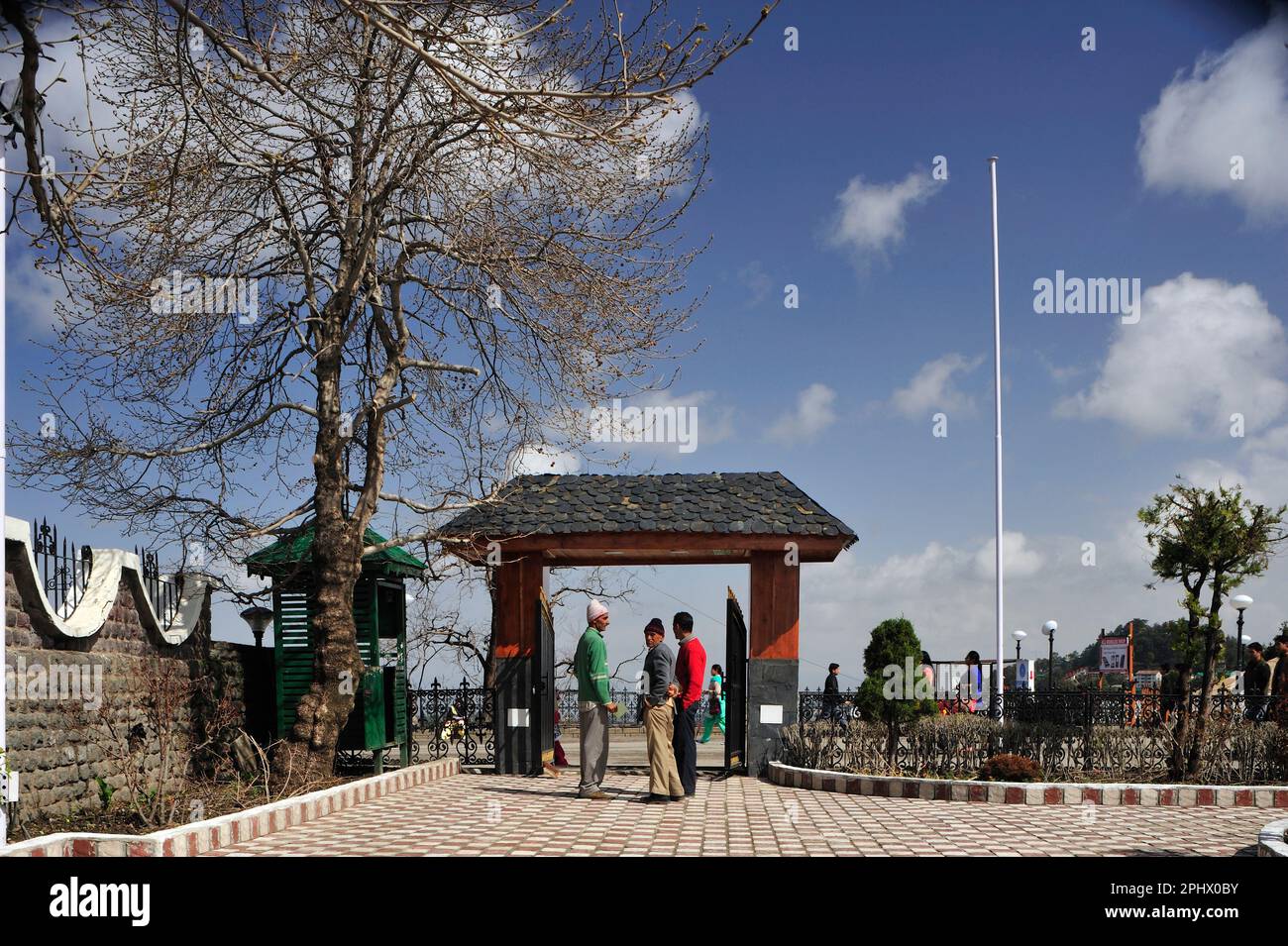 Decorative Gate of Daulat Singh Park in Shimla state Himachal Pradesh ...