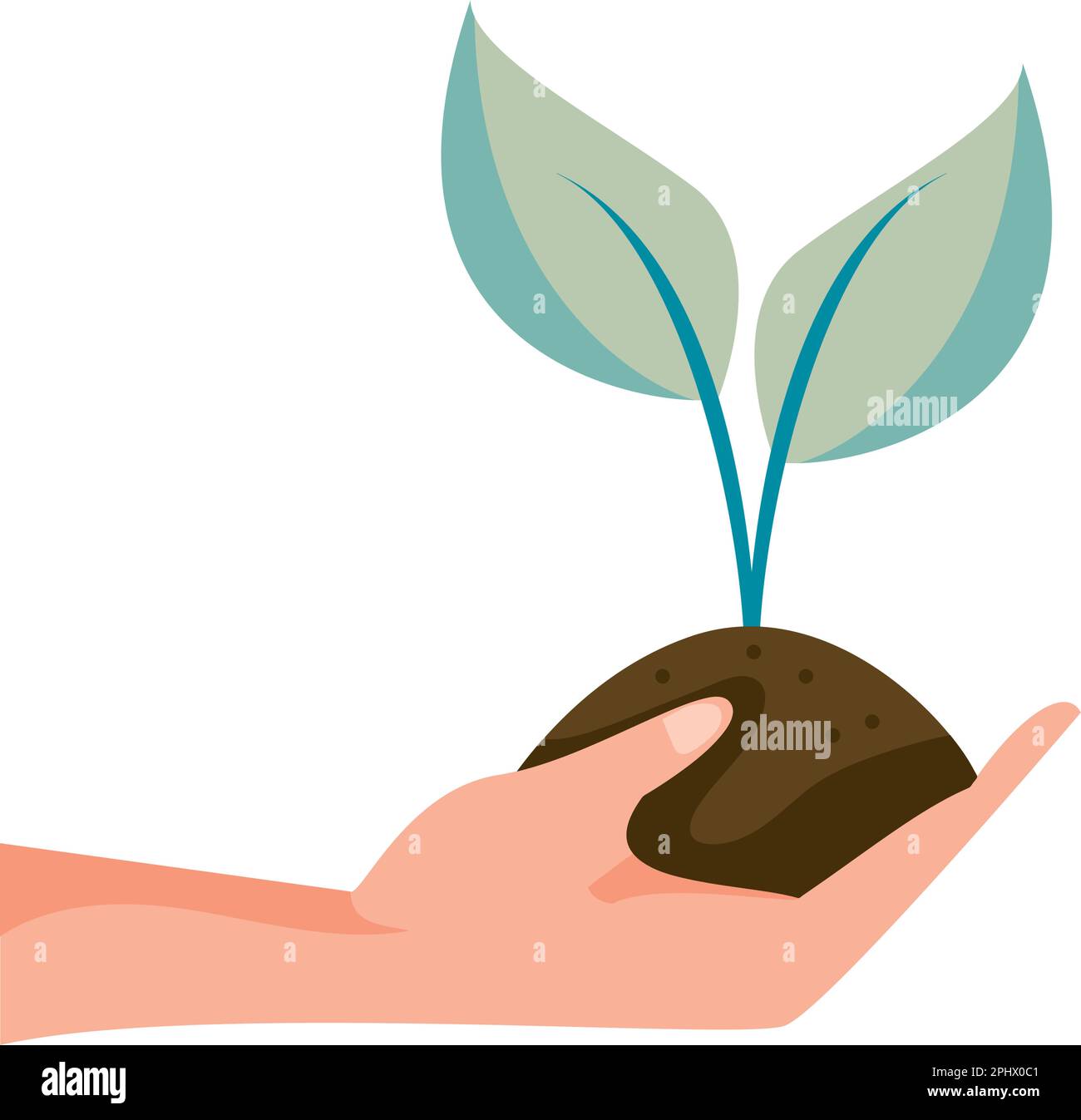 Hand lifting nature plant hi-res stock photography and images - Alamy