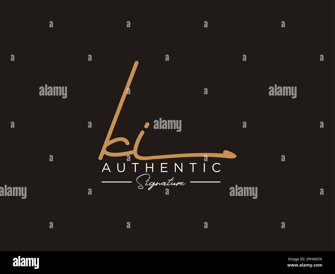 Letter KI Signature Logo Template Vector Stock Vector Image & Art - Alamy