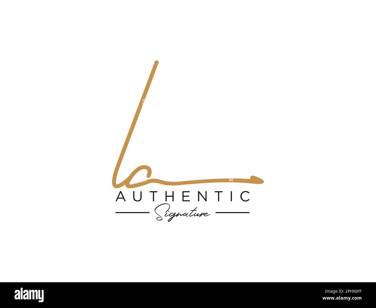 Letter LA Signature Logo Template Vector Stock Vector Image & Art - Alamy