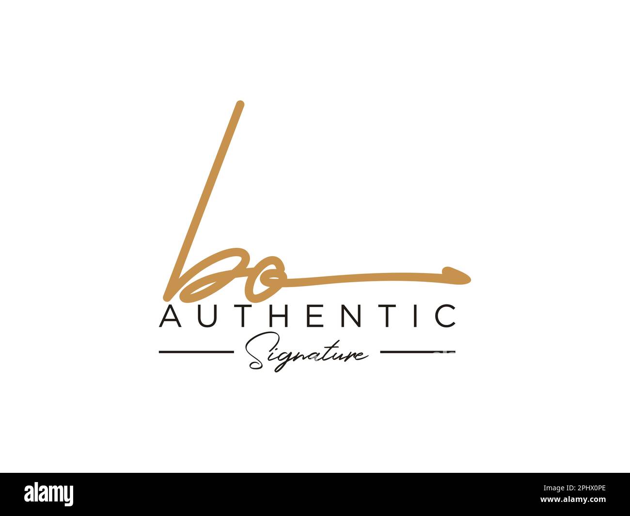 Letter BO Signature Logo Template Vector Stock Vector Image & Art - Alamy