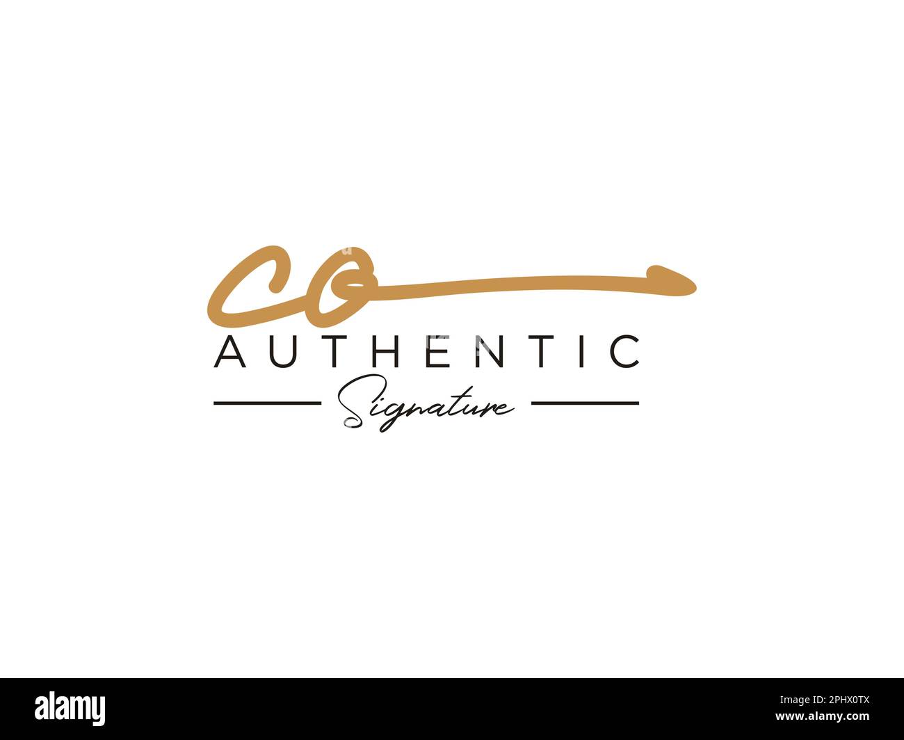 Letter CO Signature Logo Template Vector Stock Vector Image & Art - Alamy