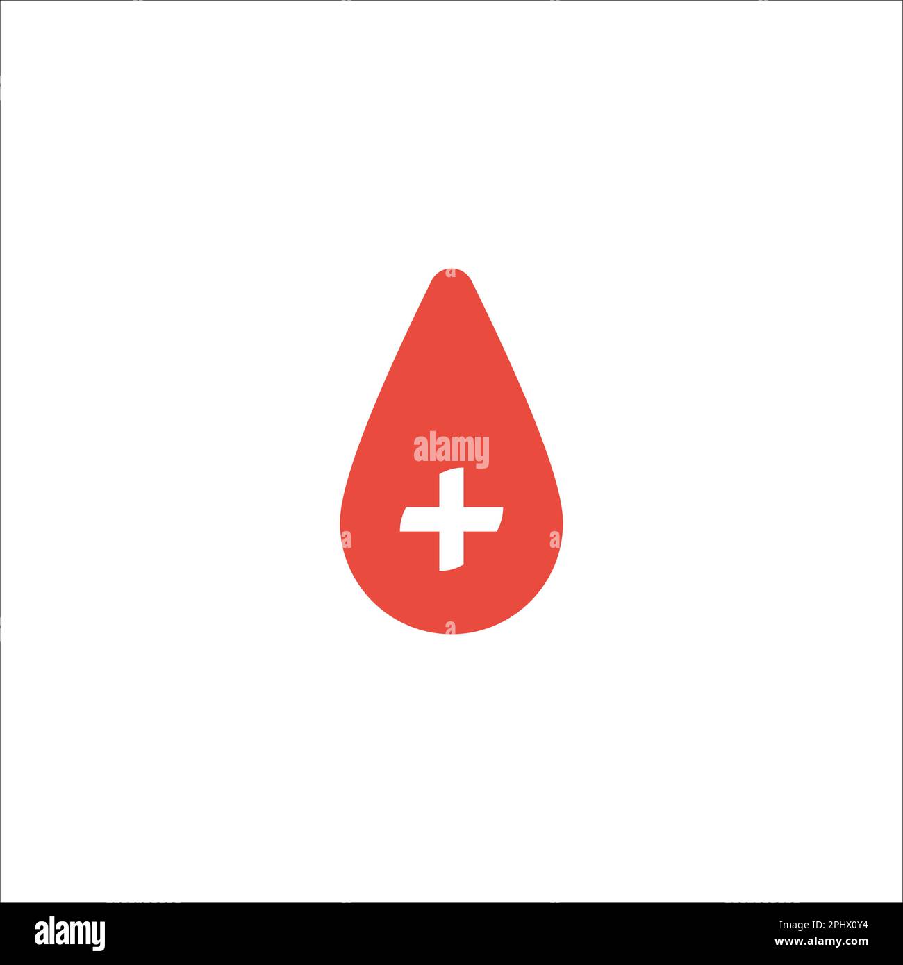 Donate drop blood sign with cross. Stock vector illustration isolated ...