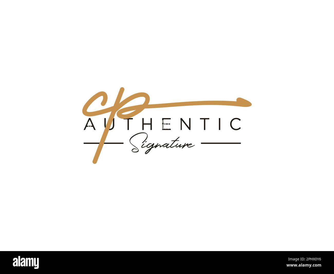 Letter CP Signature Logo Template Vector Stock Vector Image & Art - Alamy