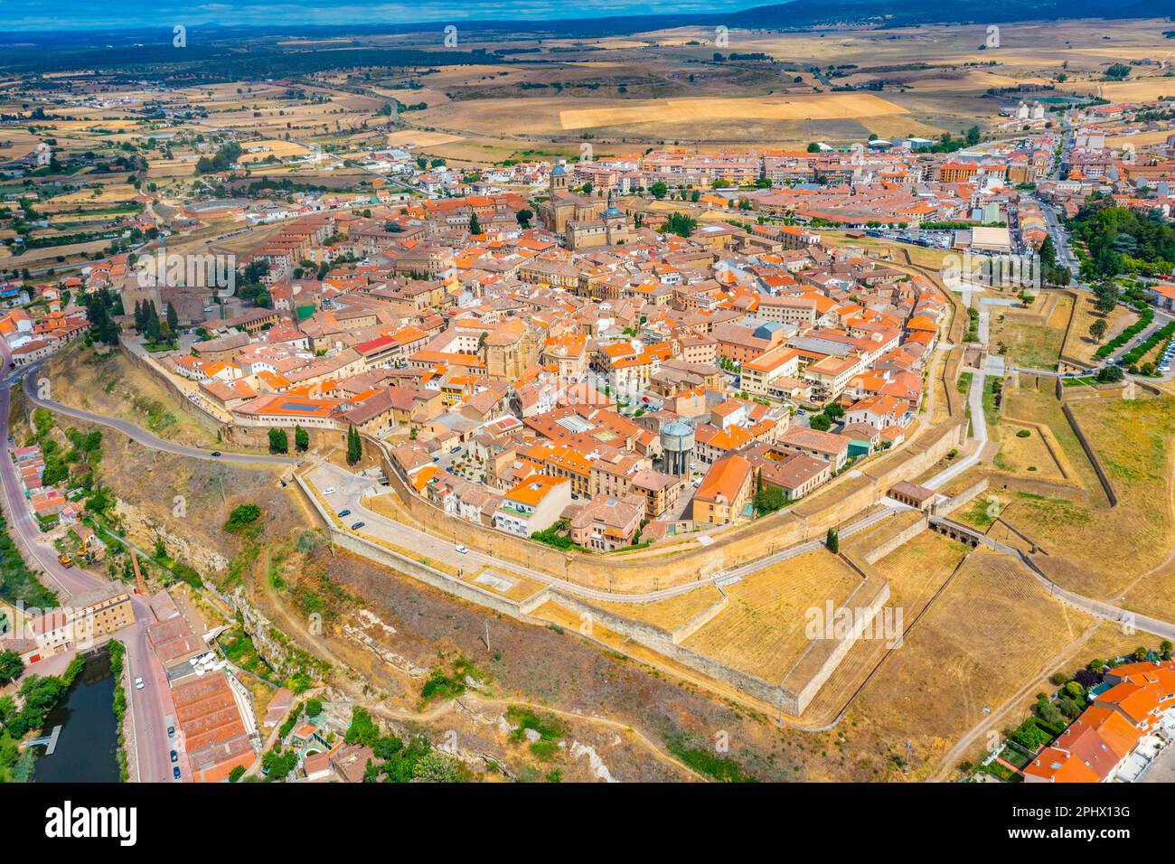 Aerial view of Ciudad Rodrigo in Spain Stock Photo - Alamy