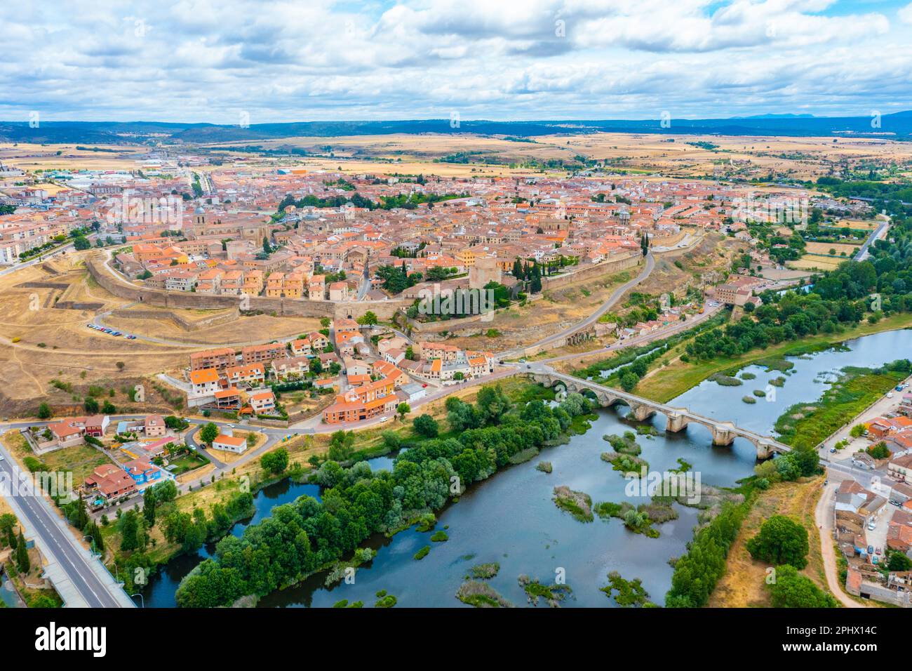 Aerial view of Ciudad Rodrigo in Spain Stock Photo - Alamy