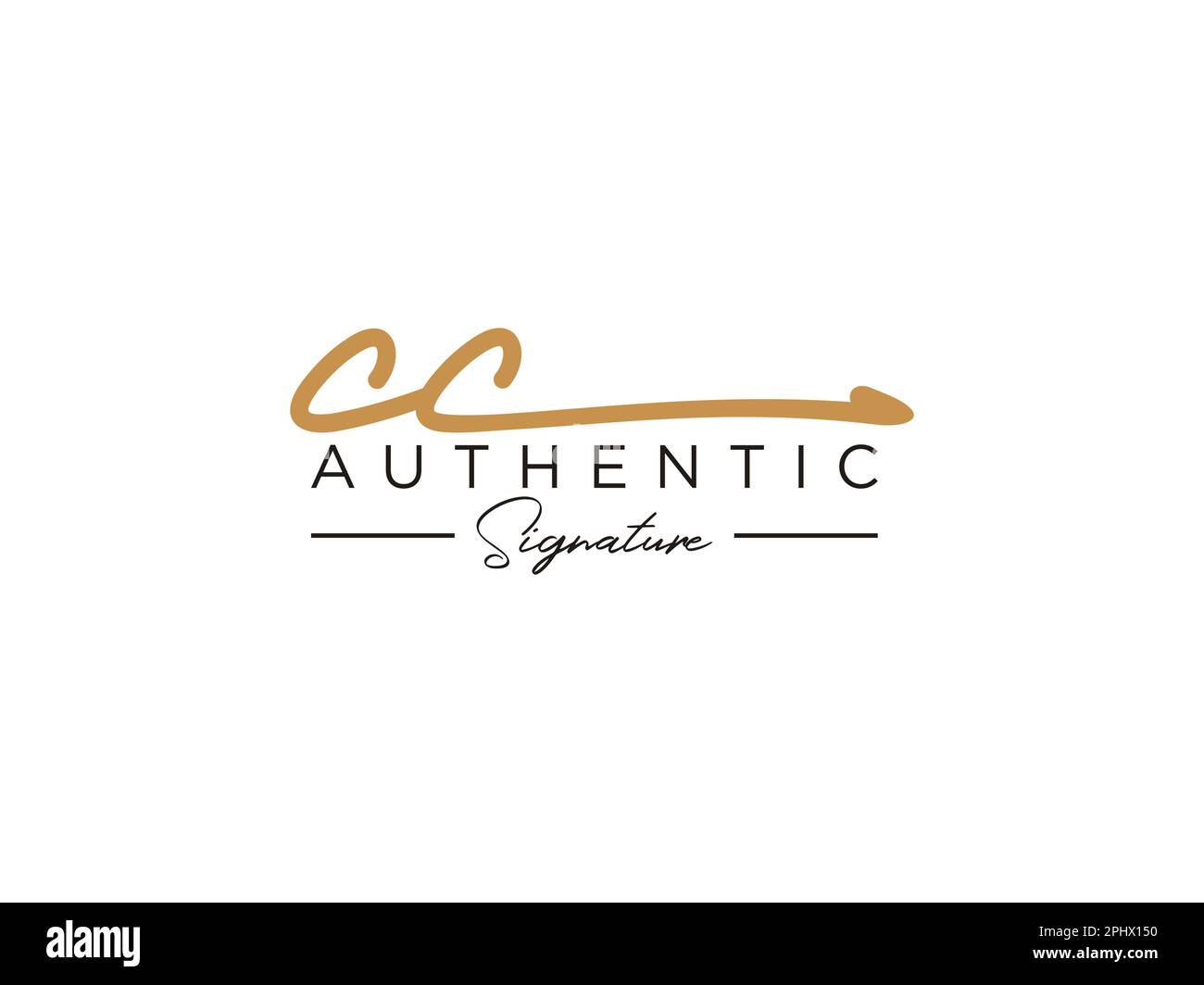 Letter CC Signature Logo Template Vector Stock Vector Image & Art - Alamy