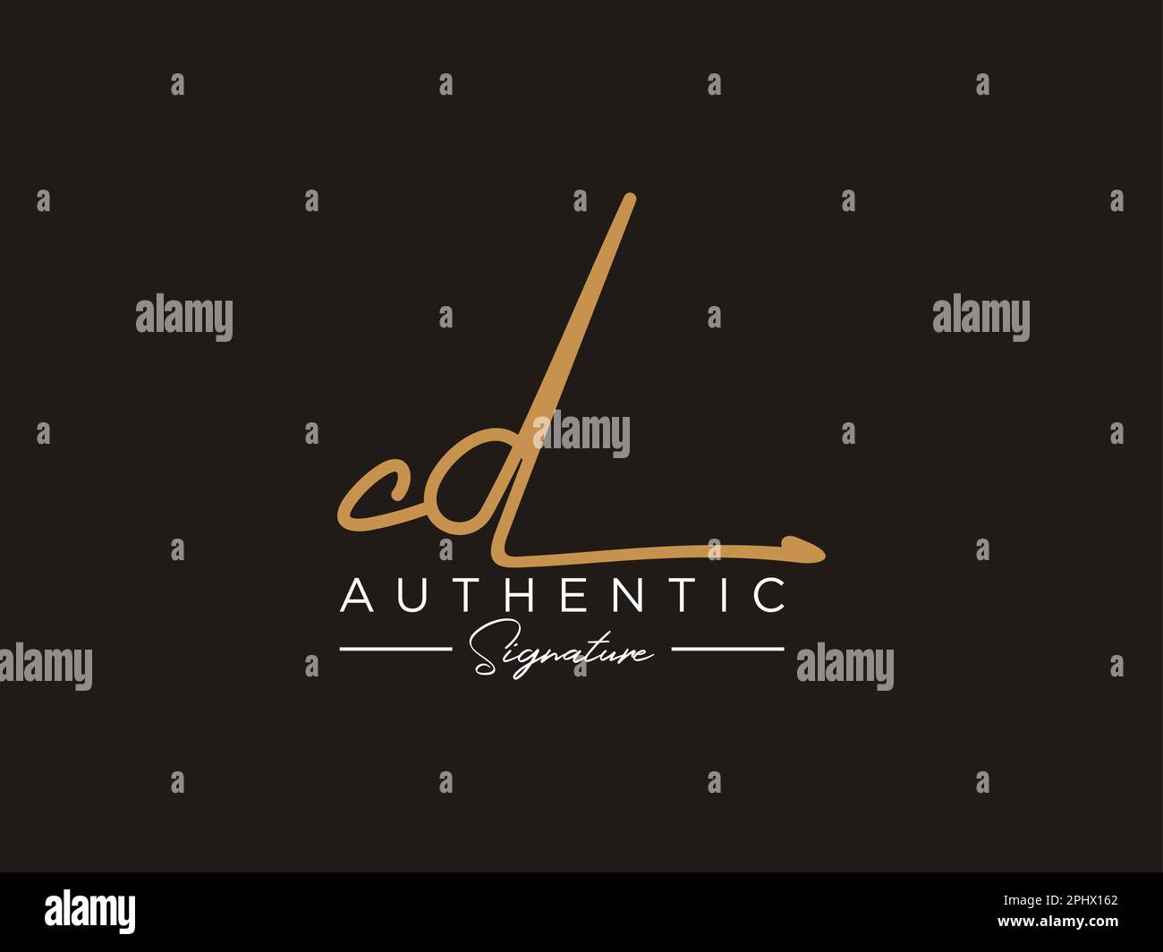 Letter CD Signature Logo Template Vector Stock Vector Image & Art - Alamy