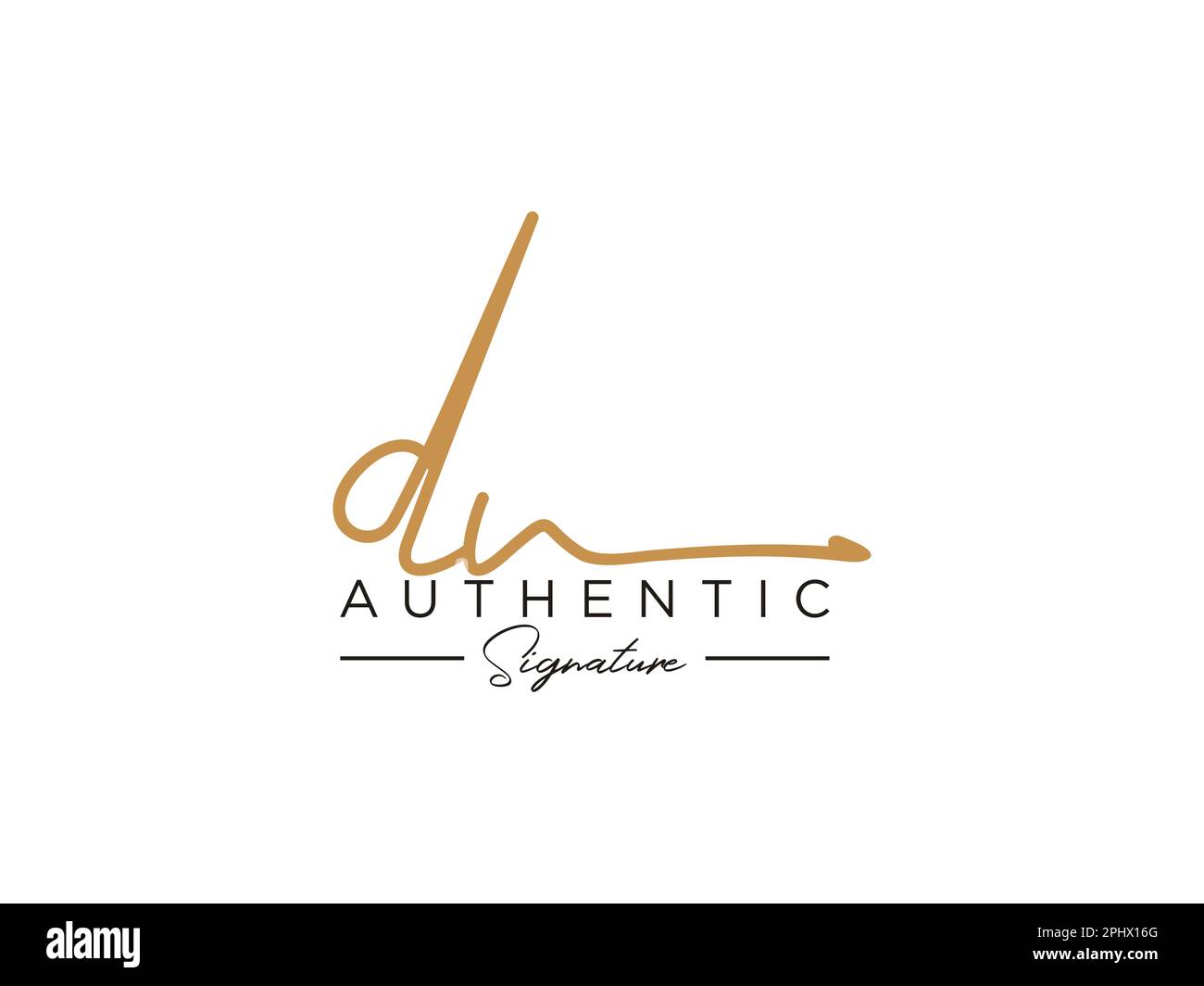 Letter DU Signature Logo Template Vector Stock Vector Image & Art - Alamy