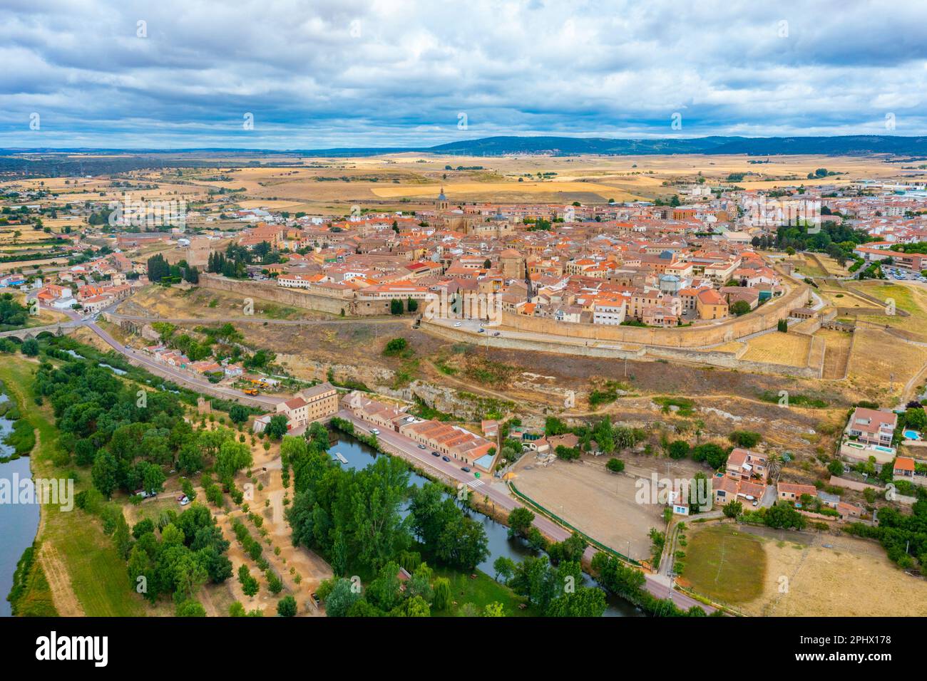 Aerial view of Ciudad Rodrigo in Spain Stock Photo - Alamy
