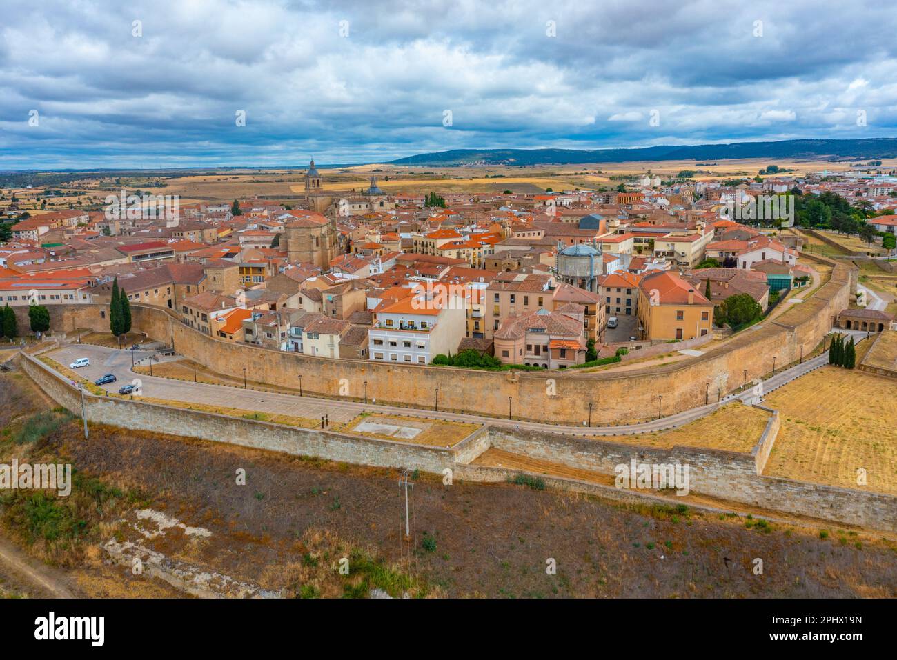 Aerial view of Ciudad Rodrigo in Spain Stock Photo - Alamy