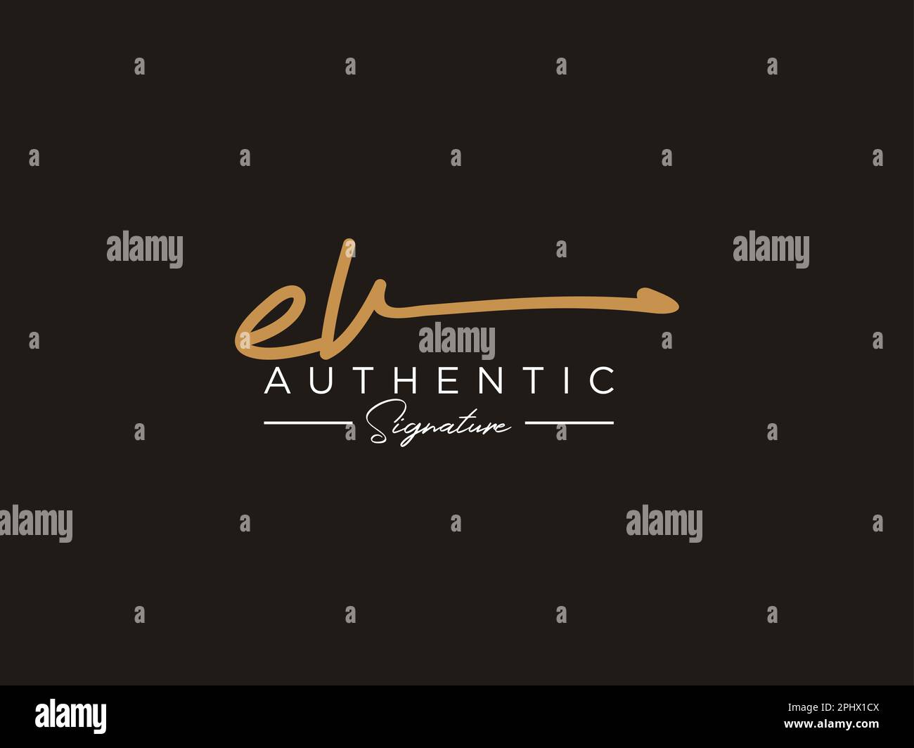Letter EV Signature Logo Template Vector Stock Vector Image & Art - Alamy
