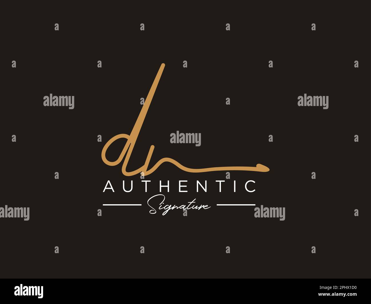 Letter DN Signature Logo Template Vector Stock Vector Image & Art - Alamy