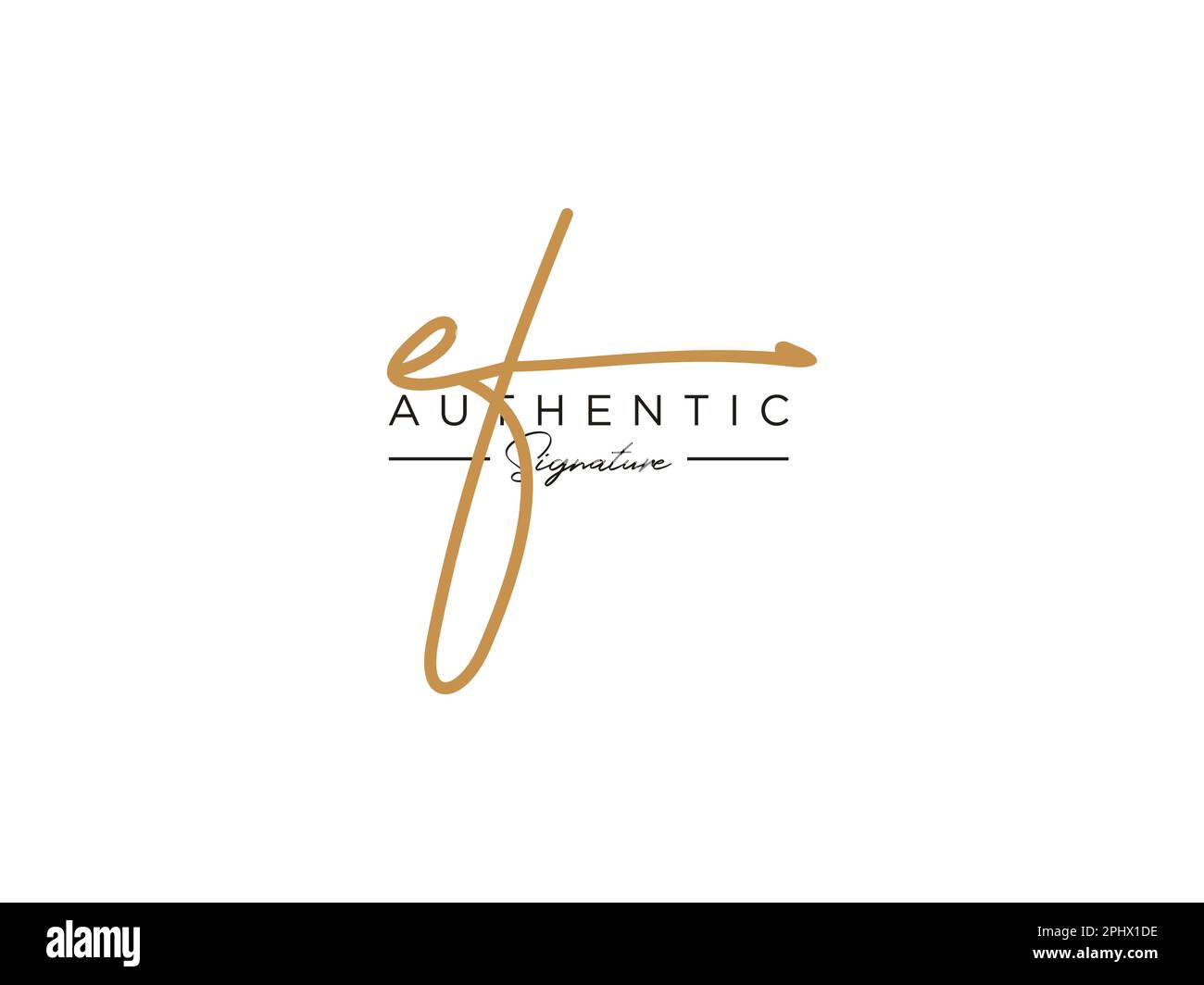 Letter EF Signature Logo Template Vector Stock Vector Image & Art - Alamy