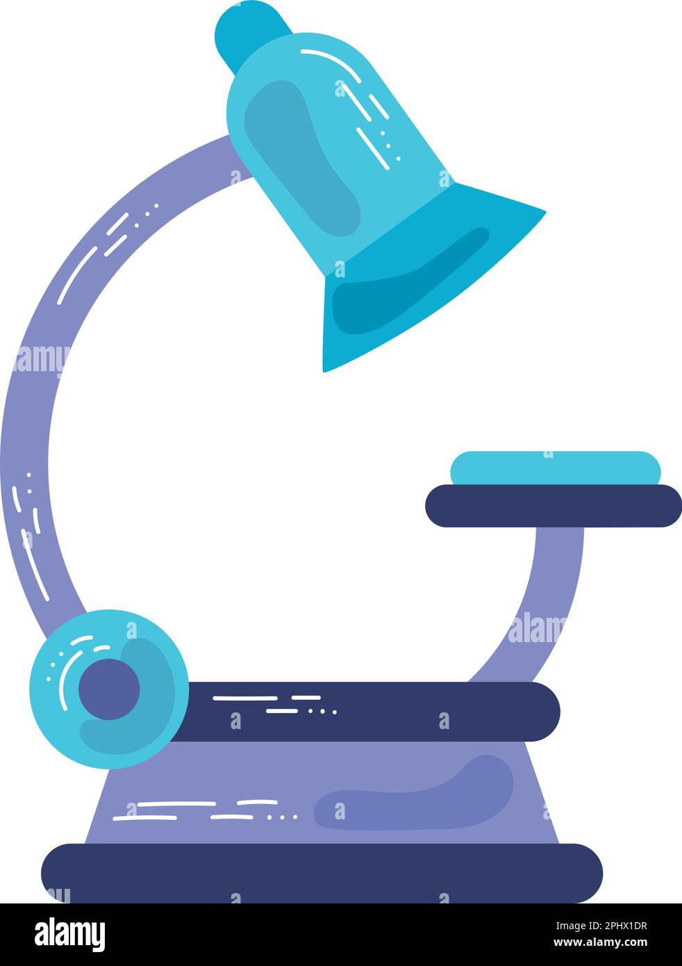 Blue microscope design over white Stock Vector Image & Art - Alamy