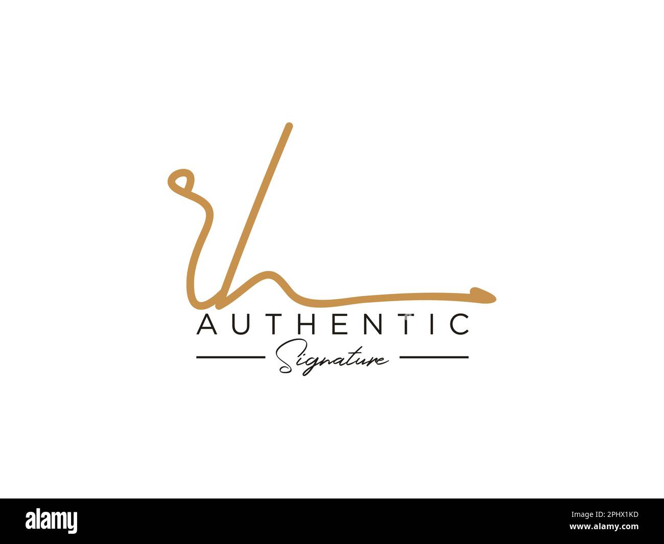 Letter RH Signature Logo Template Vector Stock Vector Image & Art - Alamy