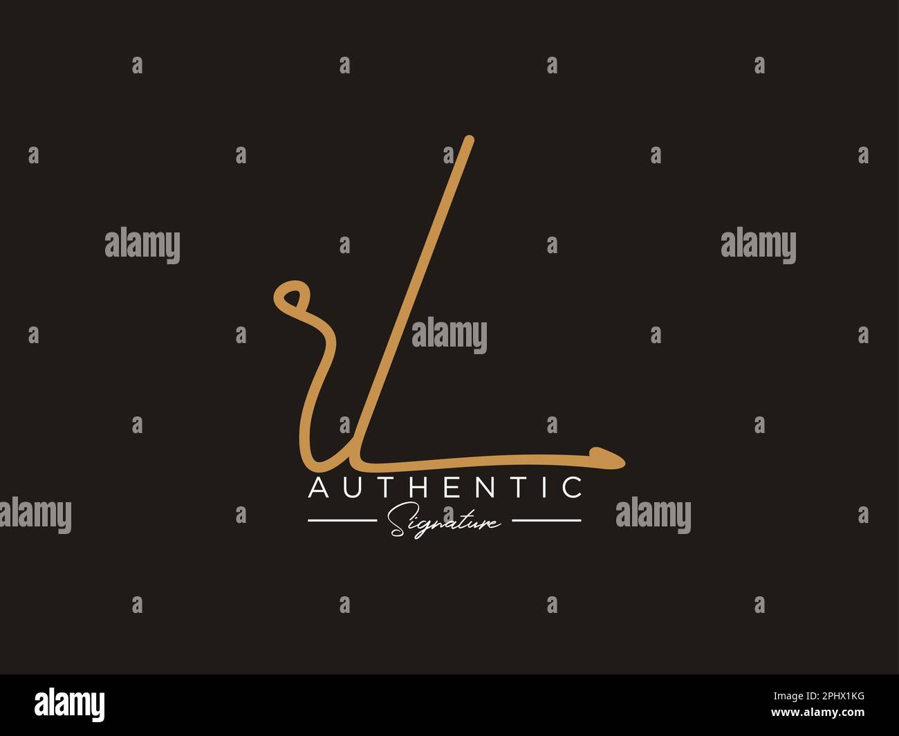 Letter RL Signature Logo Template Vector Stock Vector Image & Art - Alamy
