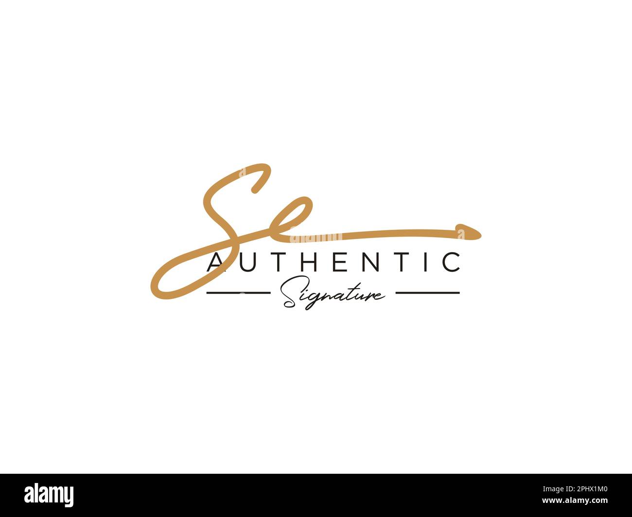 Letter SE Signature Logo Template Vector Stock Vector Image & Art - Alamy