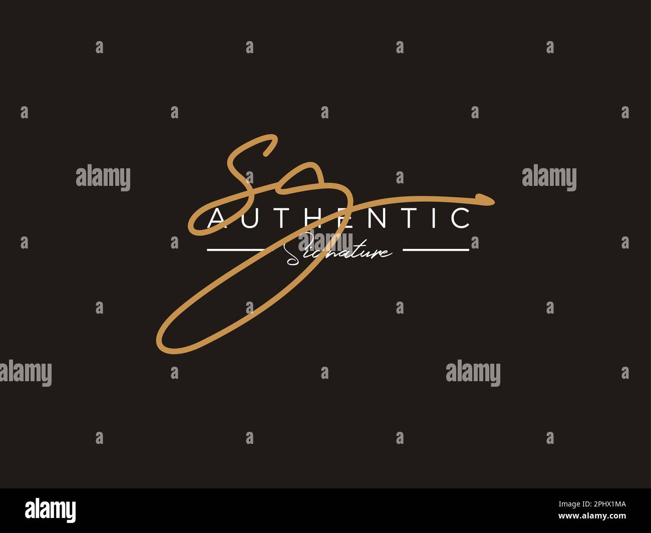 Letter SG Signature Logo Template Vector Stock Vector Image & Art - Alamy