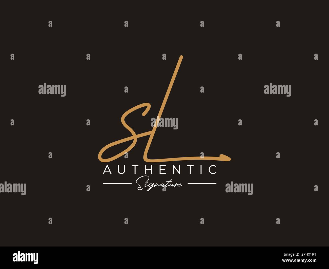 Letter Sl Signature Logo Template Vector Stock Vector Image And Art Alamy