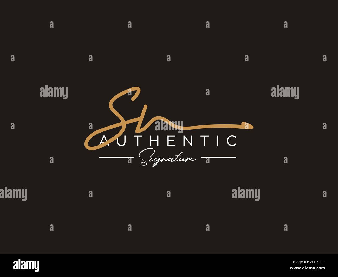 Letter SN Signature Logo Template Vector Stock Vector Image & Art - Alamy
