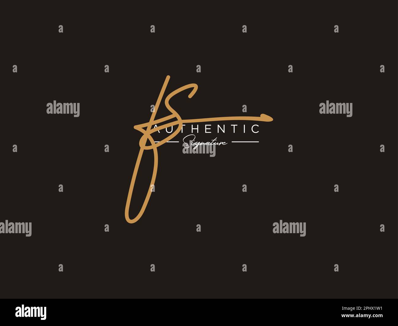 Letter FS Signature Logo Template Vector Stock Vector Image & Art - Alamy
