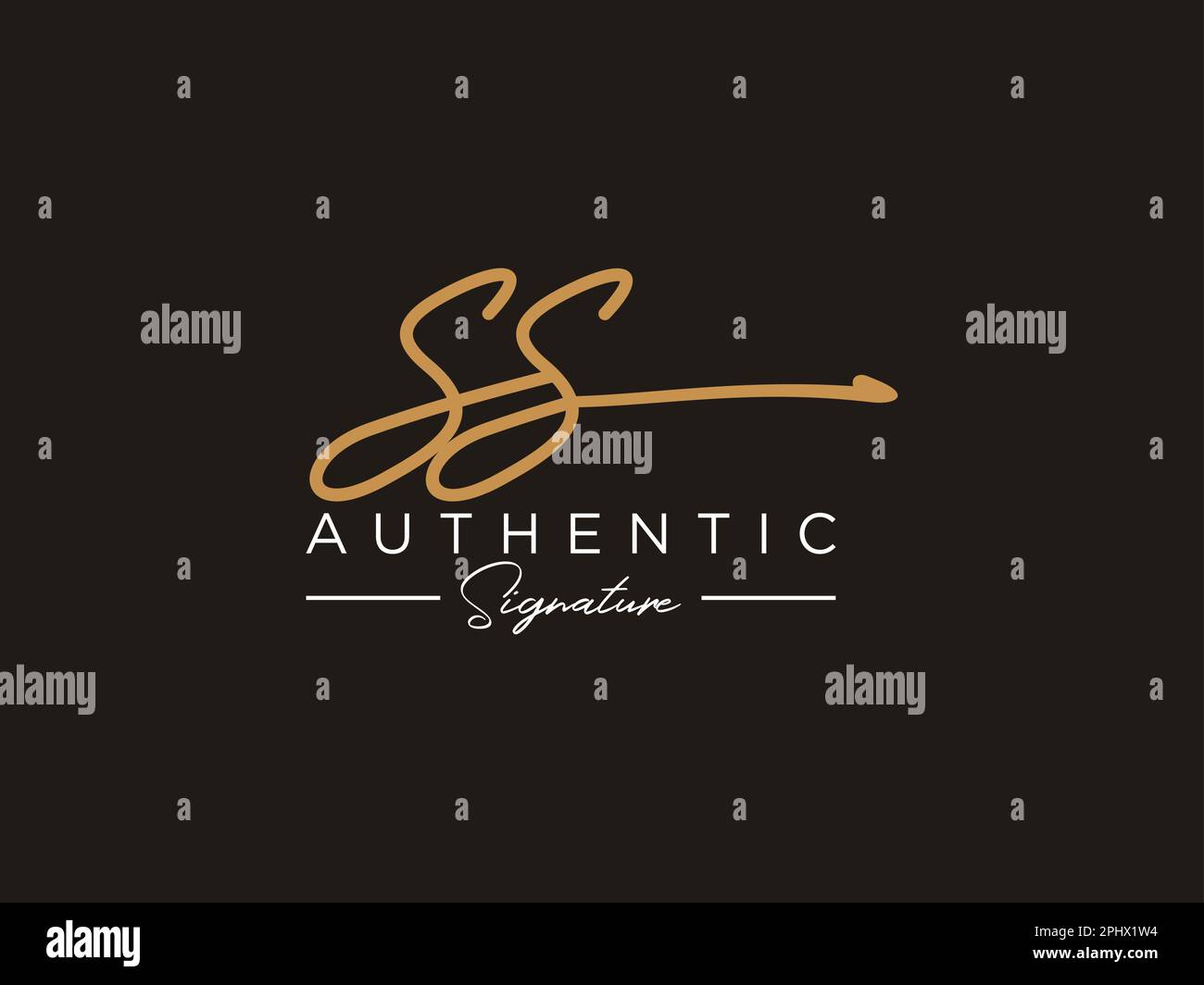 Letter SS Signature Logo Template Vector Stock Vector Image & Art - Alamy