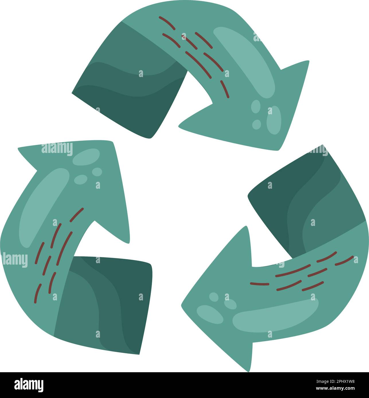 Green recycling symbol design over white Stock Vector Image & Art - Alamy
