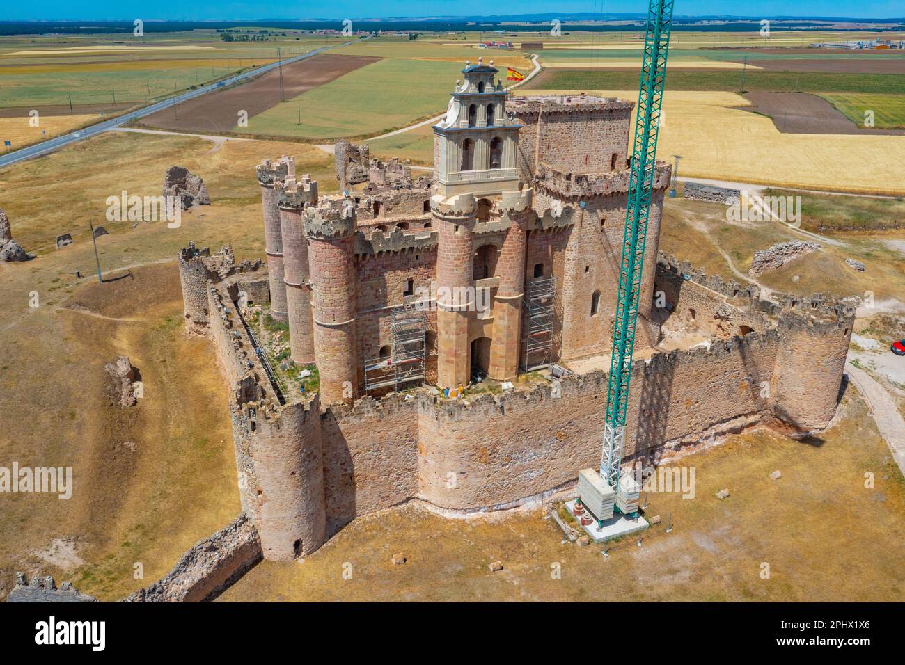 View of Turegano Castle in Spain Stock Photo - Alamy