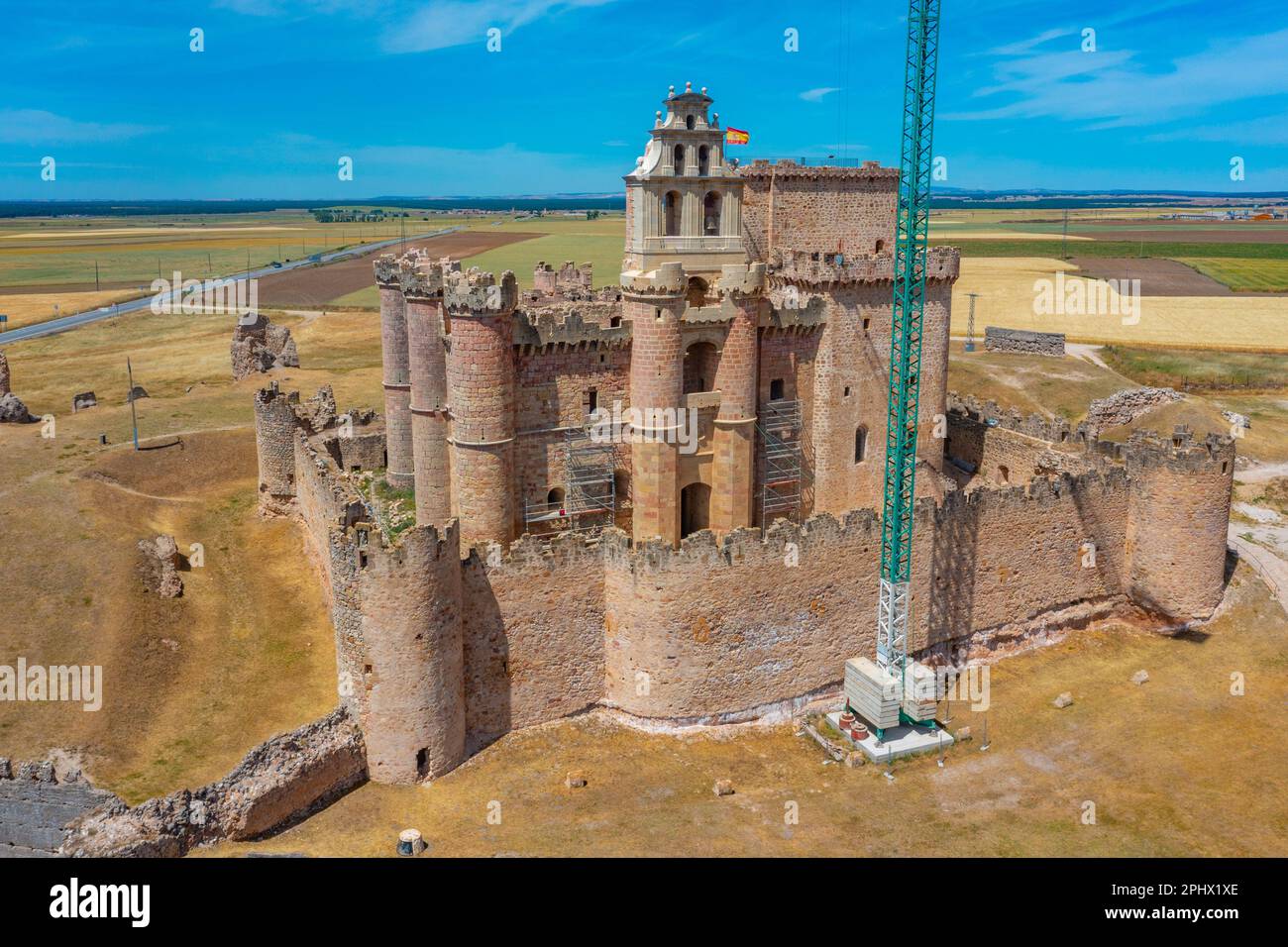View of Turegano Castle in Spain Stock Photo - Alamy
