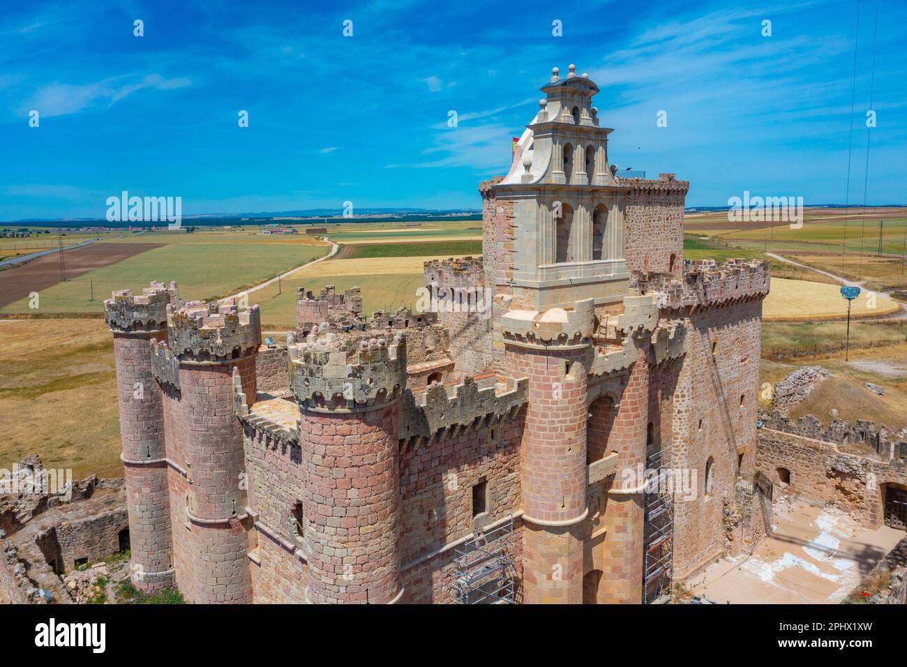View of Turegano Castle in Spain Stock Photo - Alamy