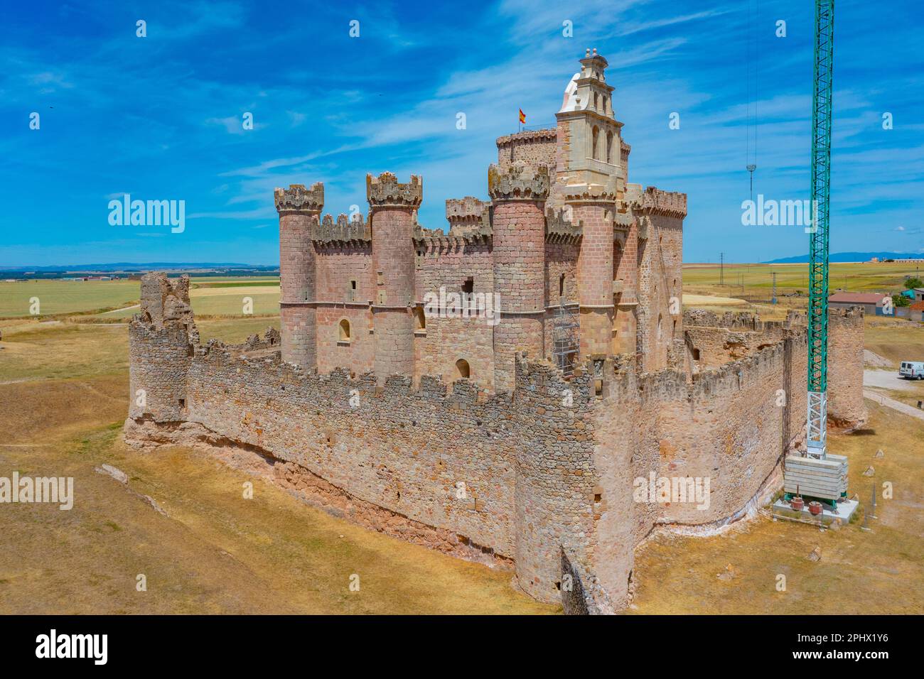 View of Turegano Castle in Spain Stock Photo - Alamy