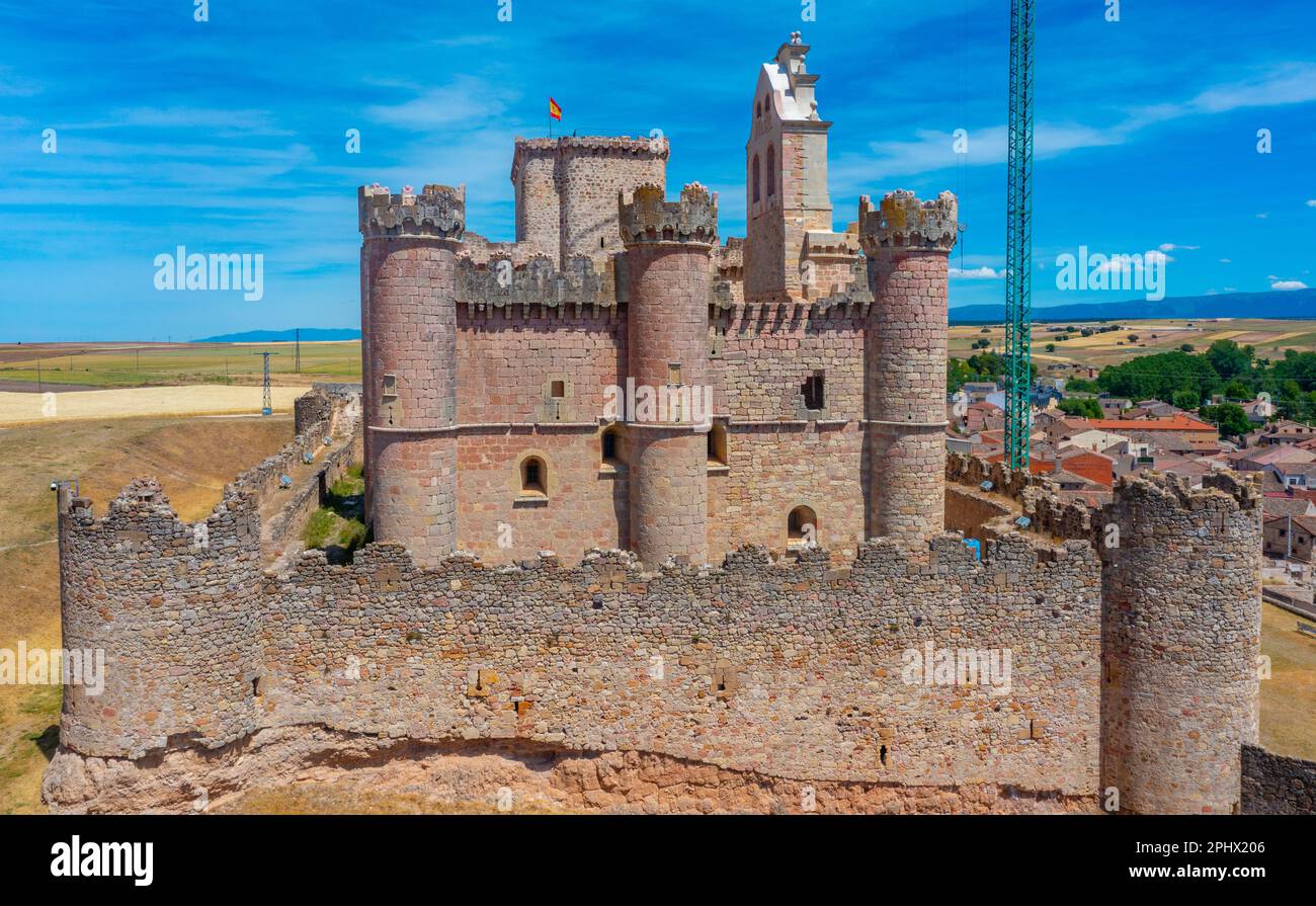 View of Turegano Castle in Spain Stock Photo - Alamy