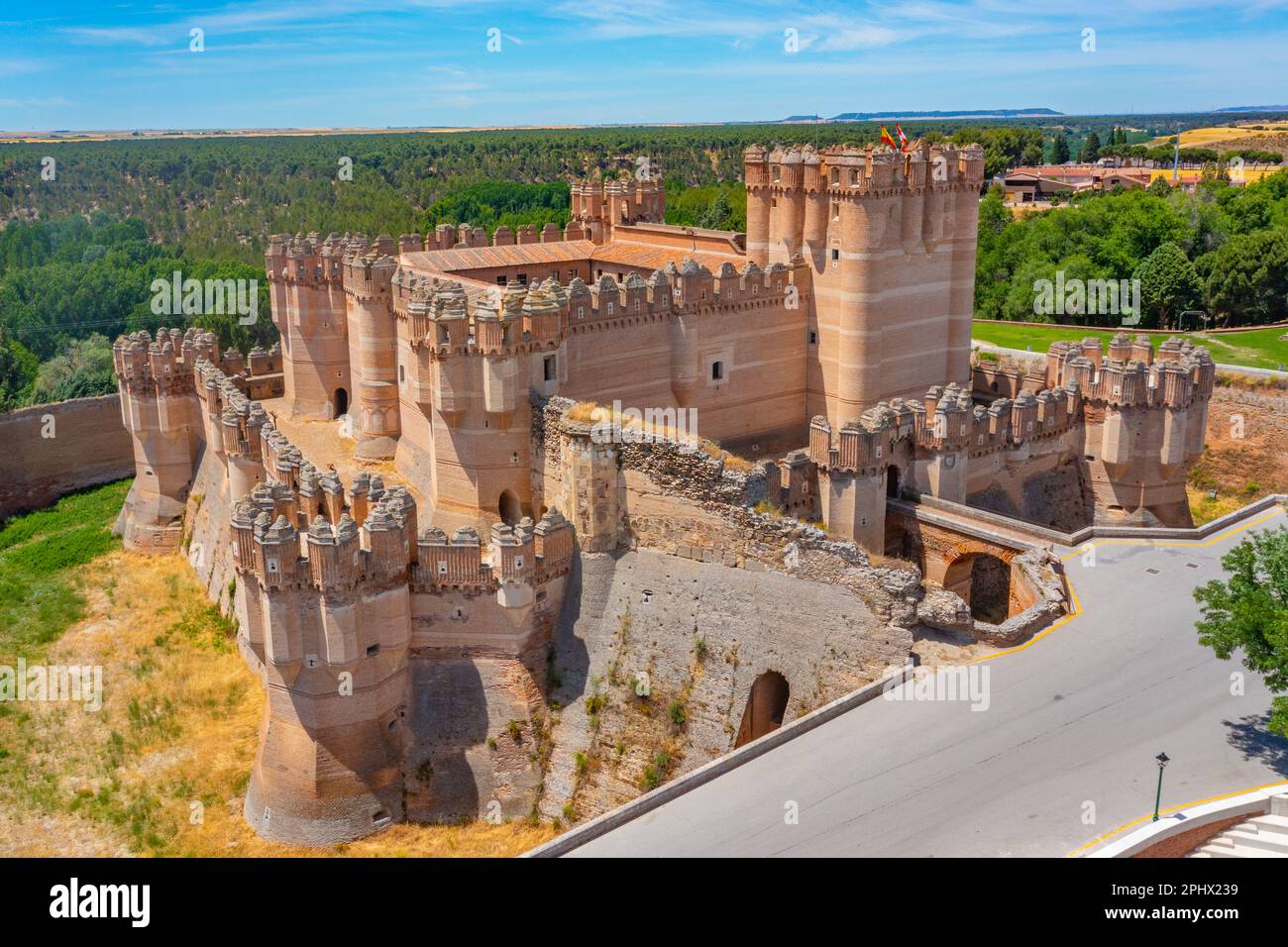 Castillo de Coca in Spain Stock Photo - Alamy