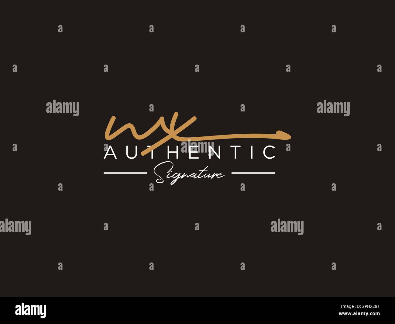 Letter WX Signature Logo Template Vector Stock Vector Image & Art - Alamy