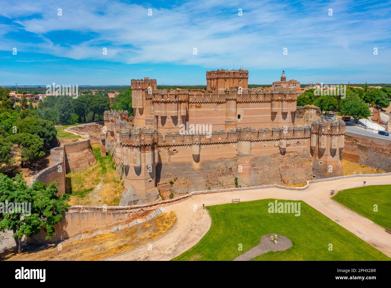 Castillo de Coca in Spain Stock Photo - Alamy