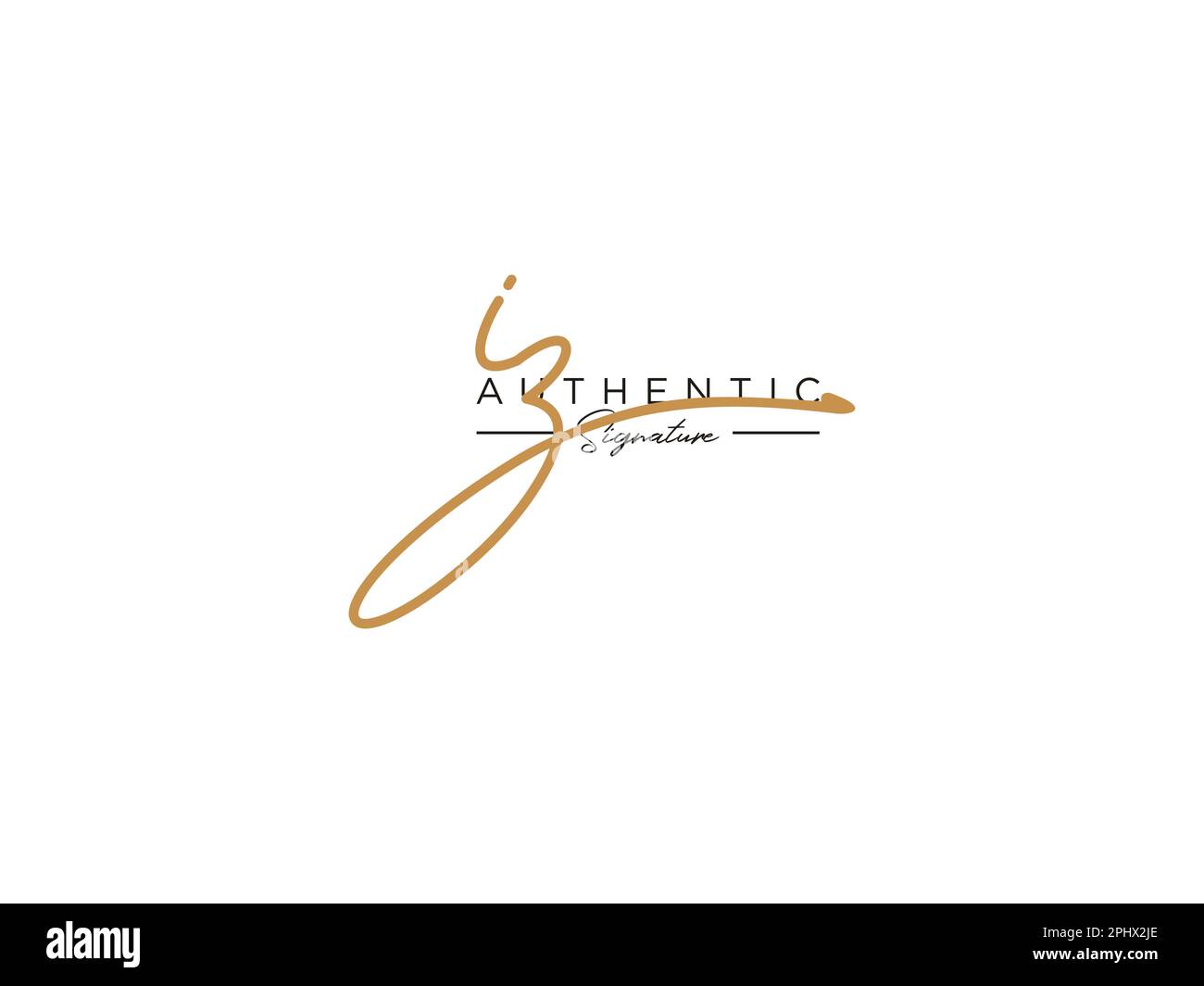 Letter IZ Signature Logo Template Vector Stock Vector Image & Art - Alamy