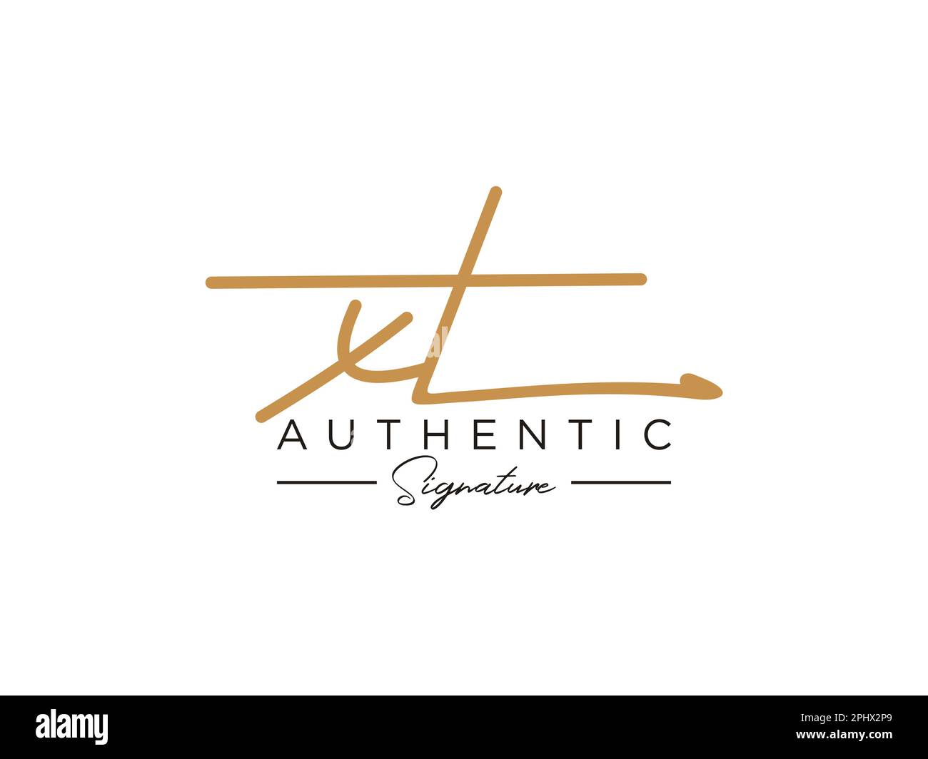 Letter XT Signature Logo Template Vector Stock Vector Image & Art - Alamy