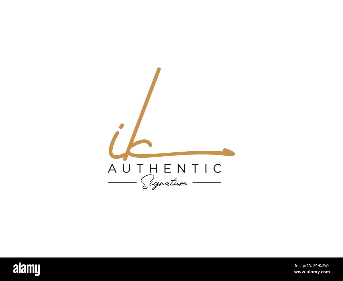 Letter IK Signature Logo Template Vector Stock Vector Image & Art - Alamy