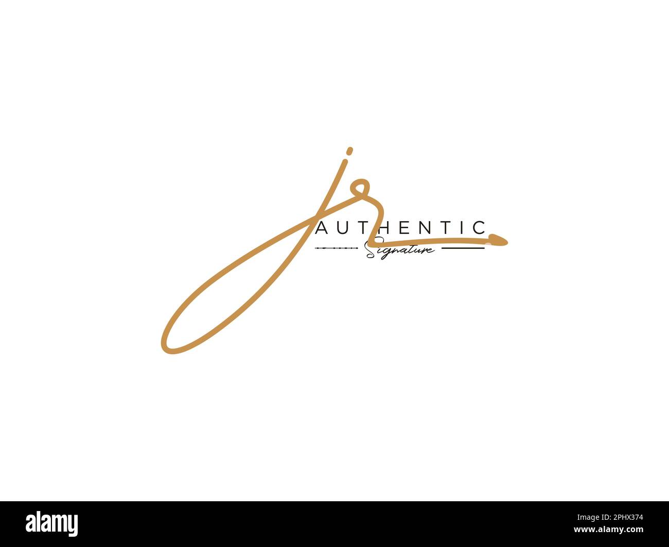 Letter JR Signature Logo Template Vector Stock Vector Image & Art - Alamy