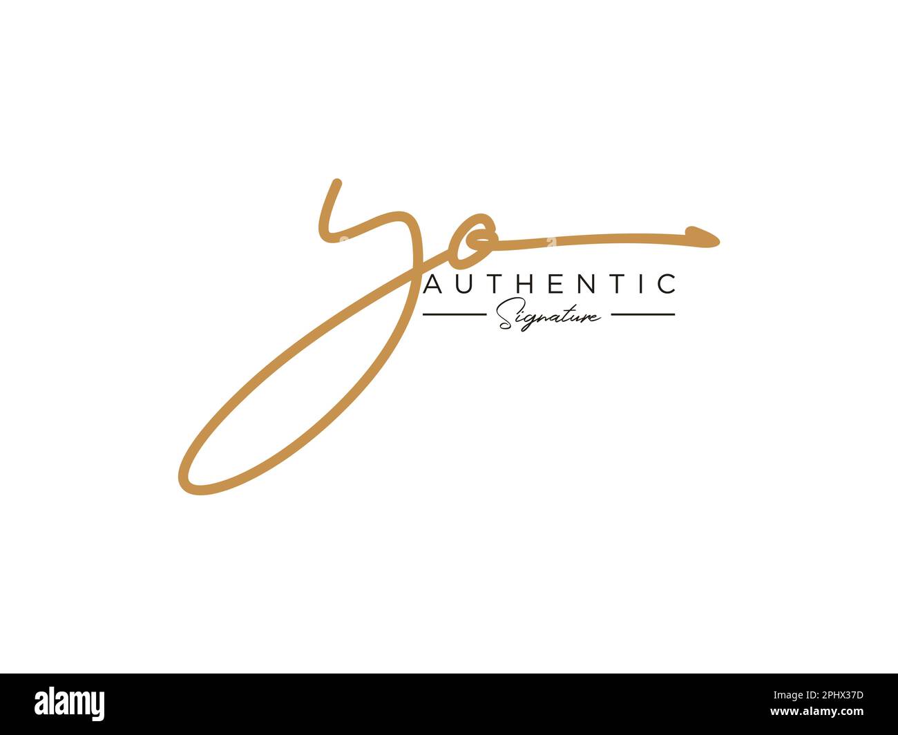 Letter YO Signature Logo Template Vector Stock Vector Image & Art - Alamy