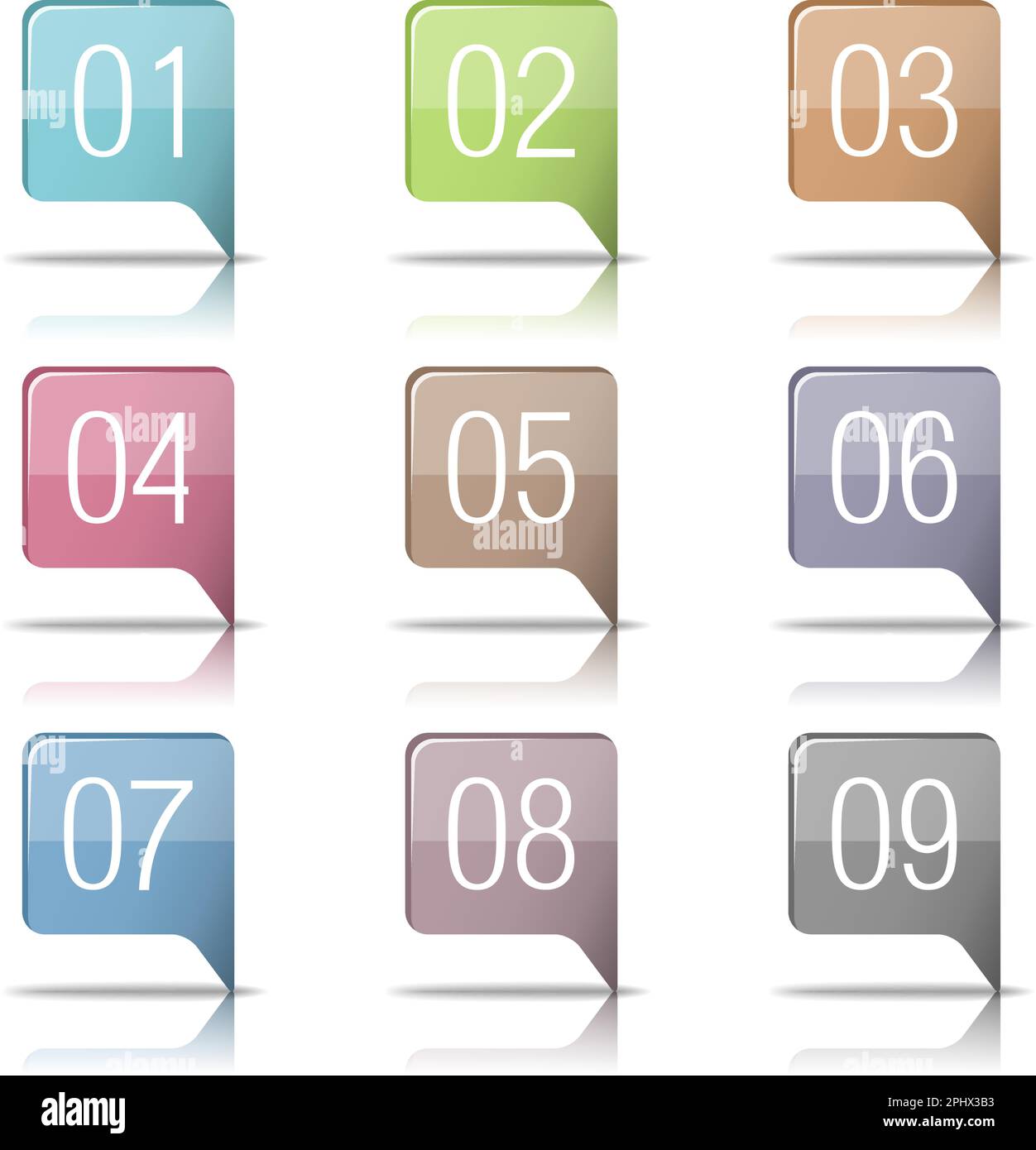 Numbers set, vector eps10 illustration Stock Vector Image & Art - Alamy