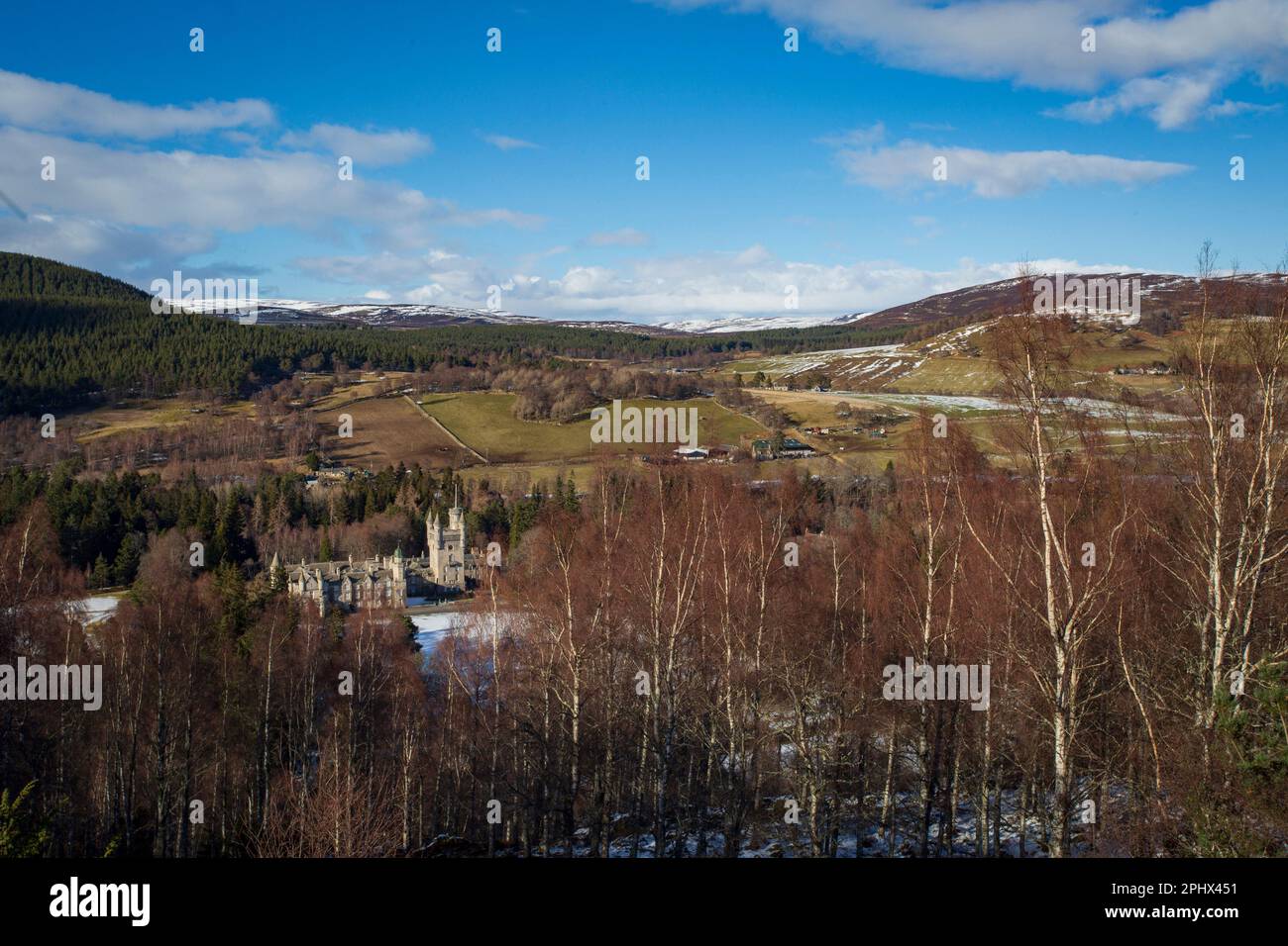 Balmoral Castle in Royal Deeside, Aberdeenshire, Scotland Stock Photo ...